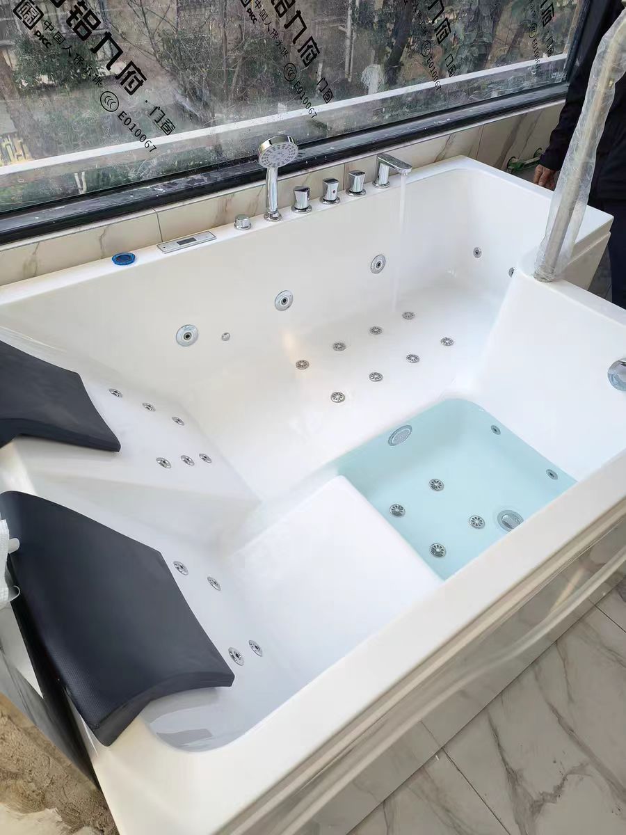 Double Massage Jacuzzi Bathtub Tab Mandi SPA Massage With Ladder HIGH ...