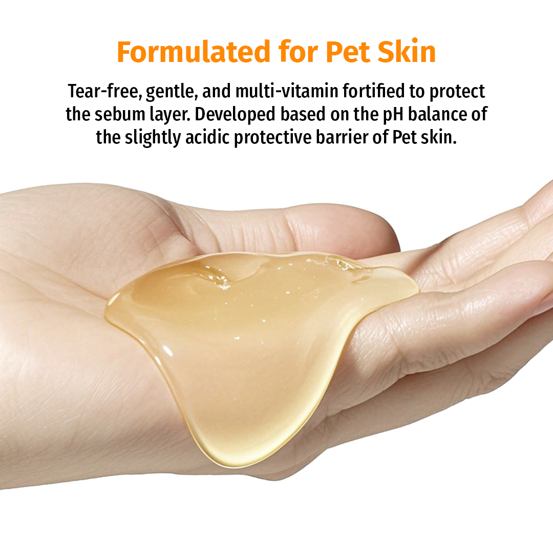 Cassiel Pet 2 in 1 Anti-Itch & Anti-Inflammatory Shower Gel Catto Floral Gel Shampoo Long Short ...