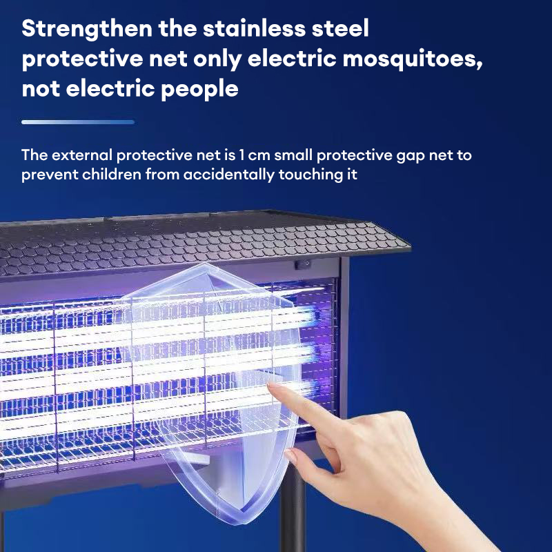 Solar Mosquito Killer Pest Control Electric Zapper LED Ultraviolet Lamp ...