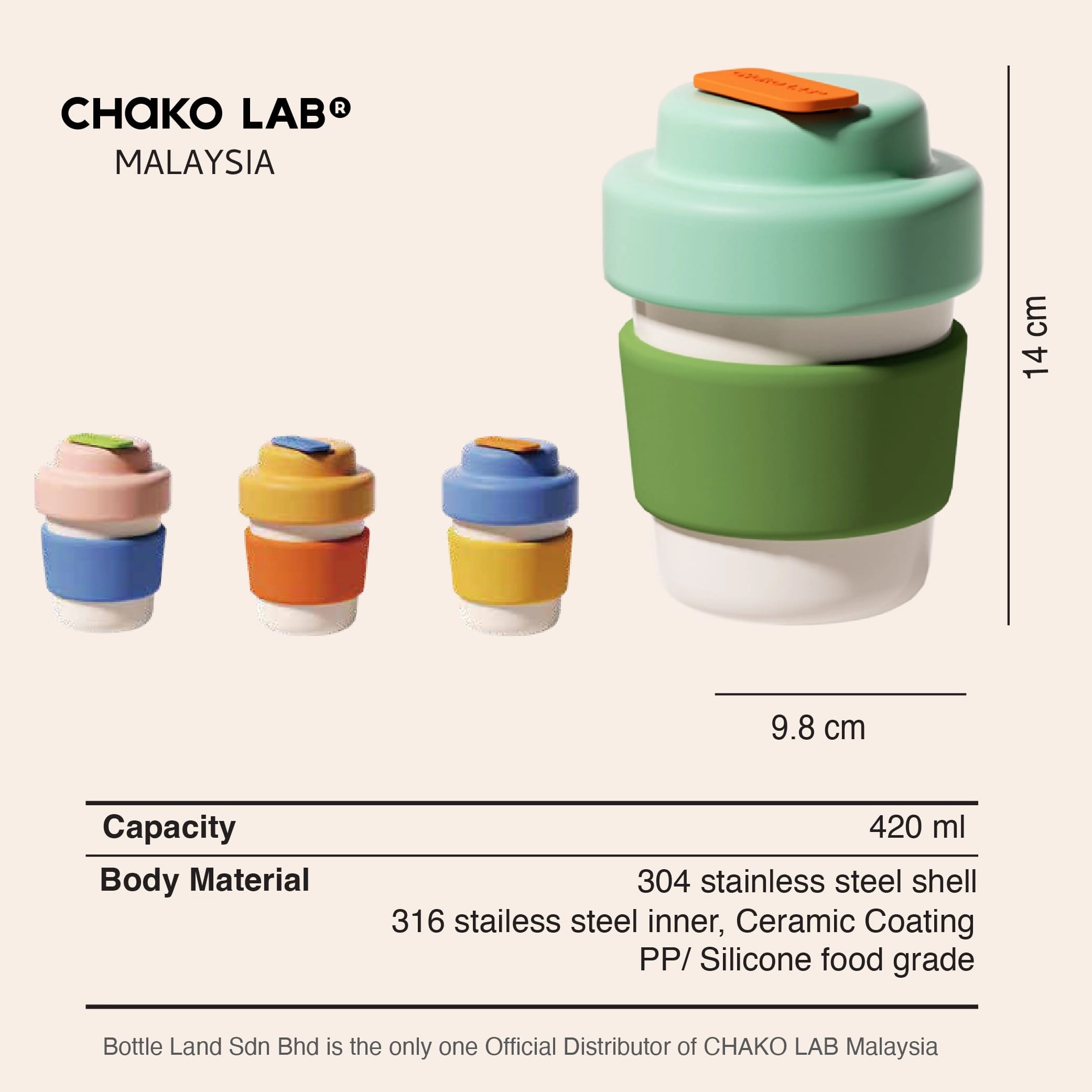 100% ORI CHAKO LAB Cawan Kopi CHAKO LAB (Seramik & Termos) | Shopee ...