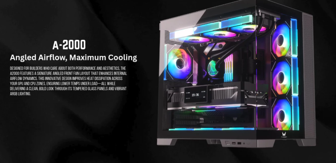 INVASION A-2000 ATX Gaming Casing (INFINITY Flashlux Fans) | Shopee ...