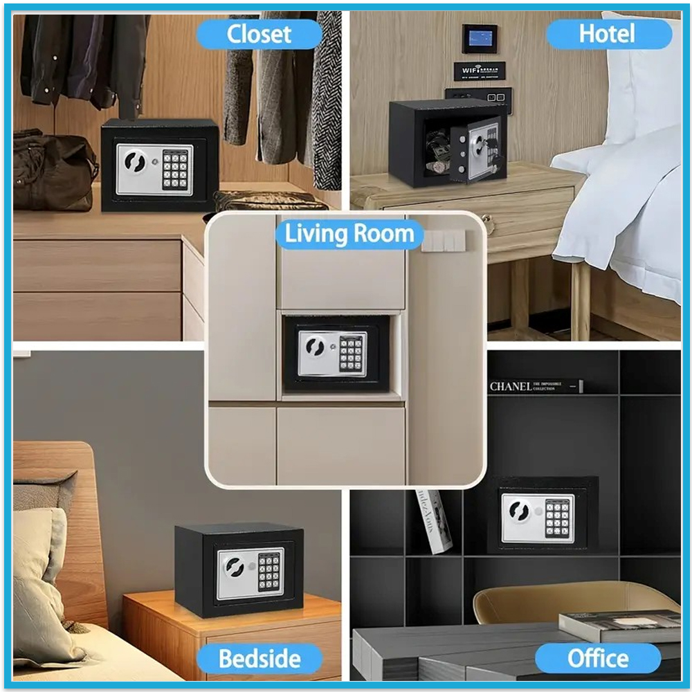 fivestar2u Safety Box Digital Safe Security Box Premium Steel Kotak ...