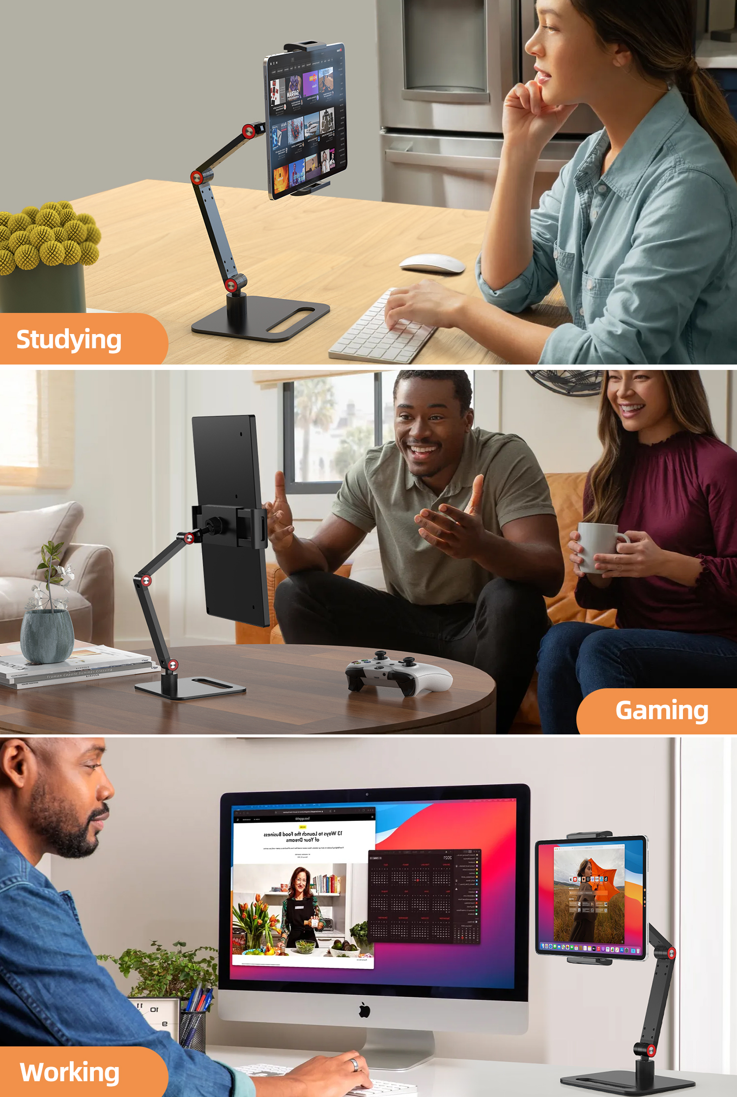 [Local delivery] Portable monitor desktop stand Tablet stand 360 ...