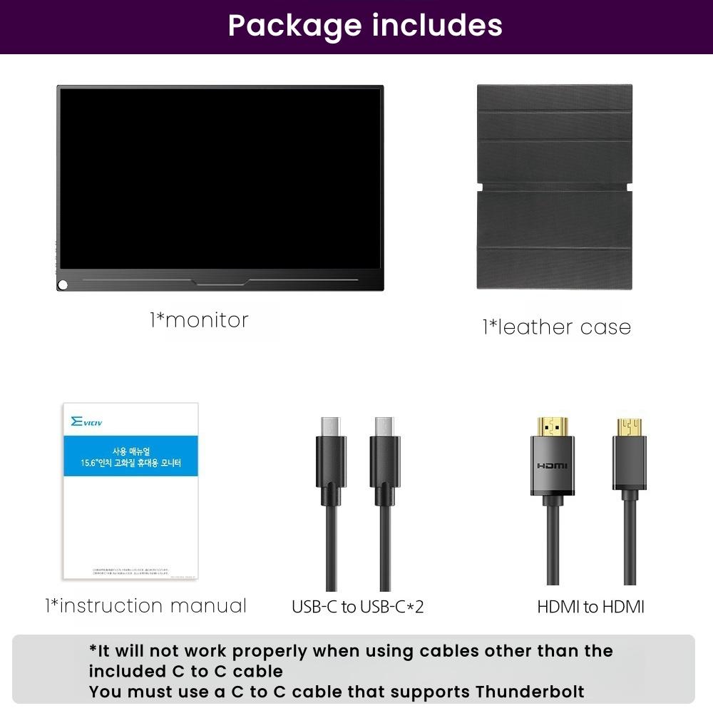 EVICIV【Local delivery】15.6-inch/4K ultra-clear screen, large size ...