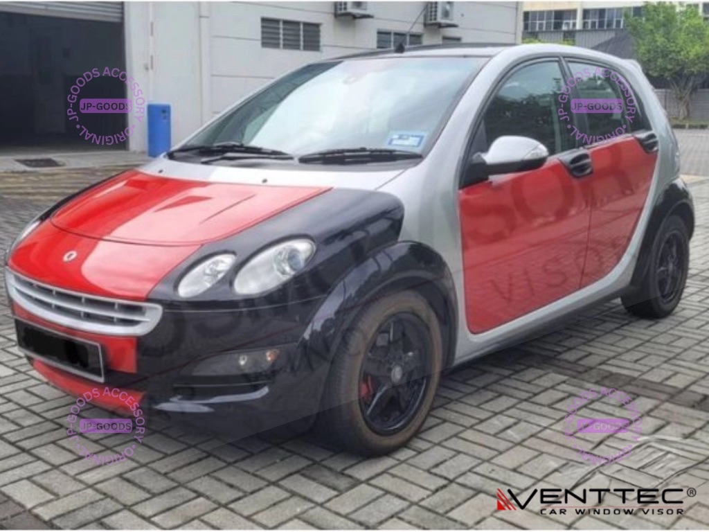 Smart ForFour 2004-2006 Venttec Door Visor / Window Vent Visors ...