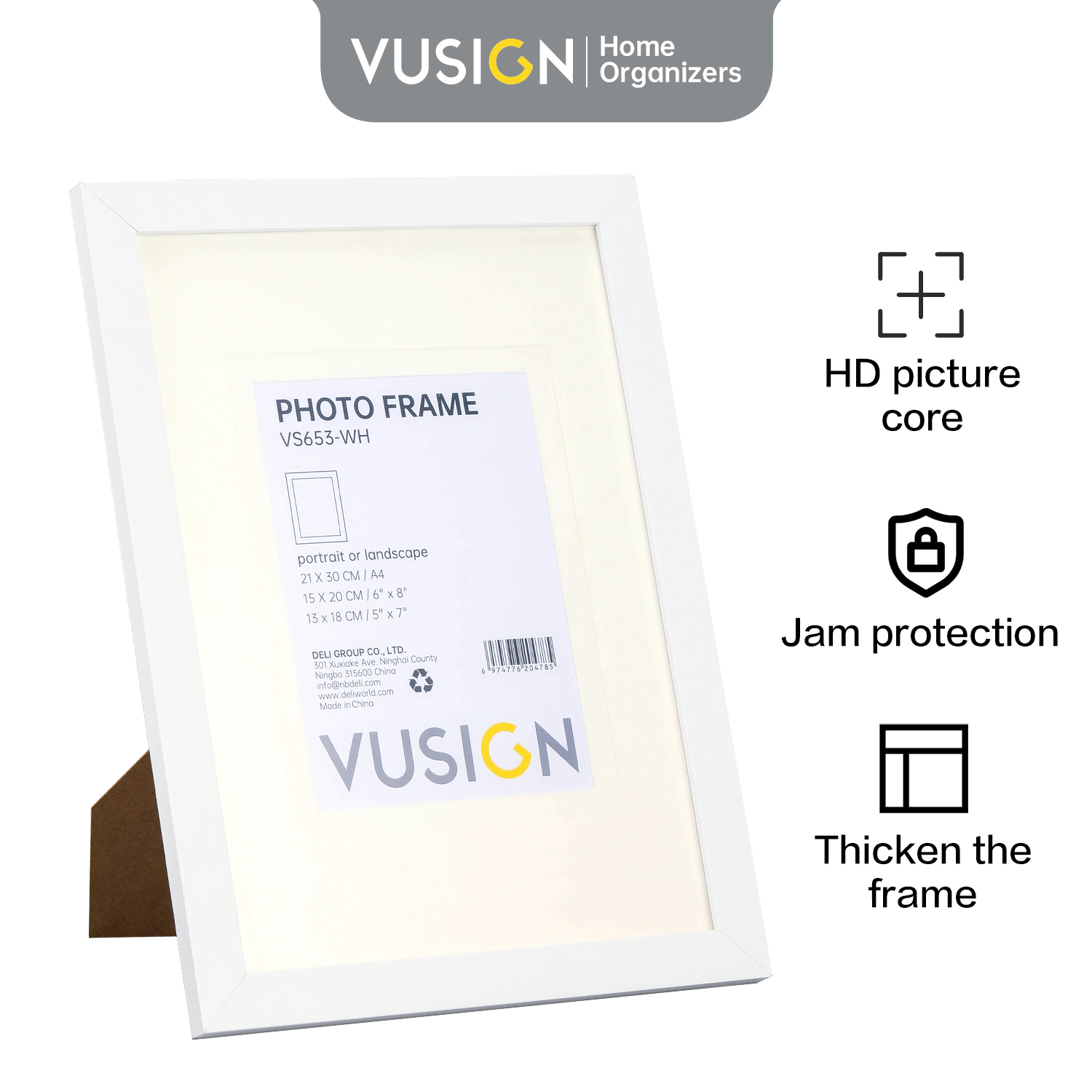 Vusign Bingkai Gambar Picture Frame Photo Certificate 4R 5R 6R A4 ...