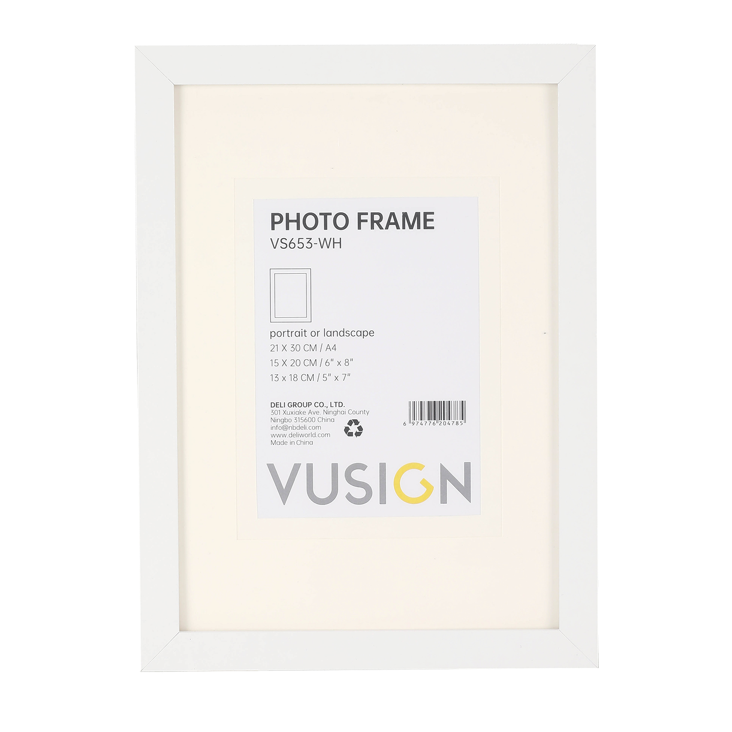 Vusign Bingkai Gambar Picture Frame Photo Certificate 4R 5R 6R A4 ...