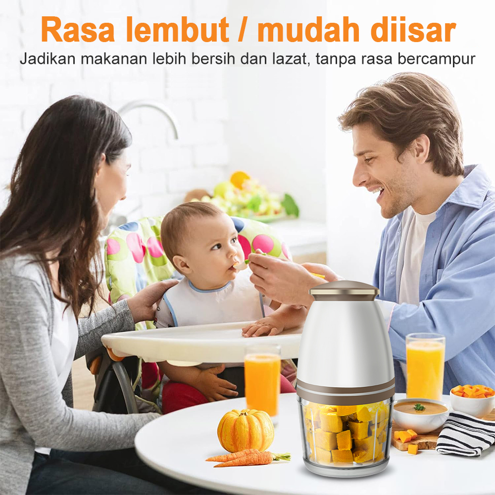 Simmo Electric Meat Grinder Mini Chopper Blender Baby Food Processor ...