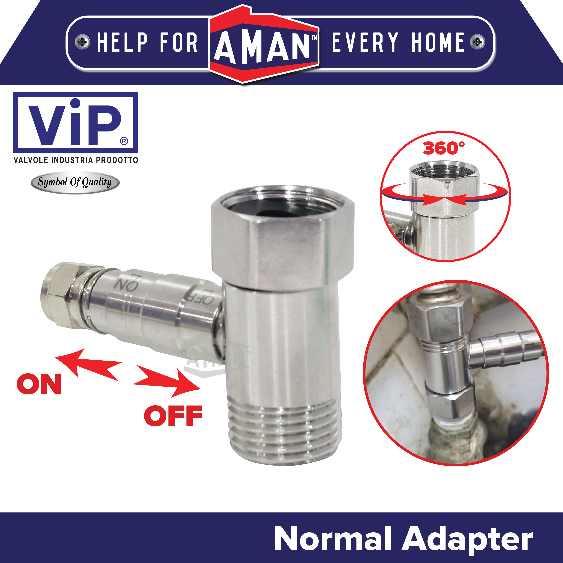 ViP SUS304 Stainless Steel Coway Adaptor Water Filter RO Water Purifier ...