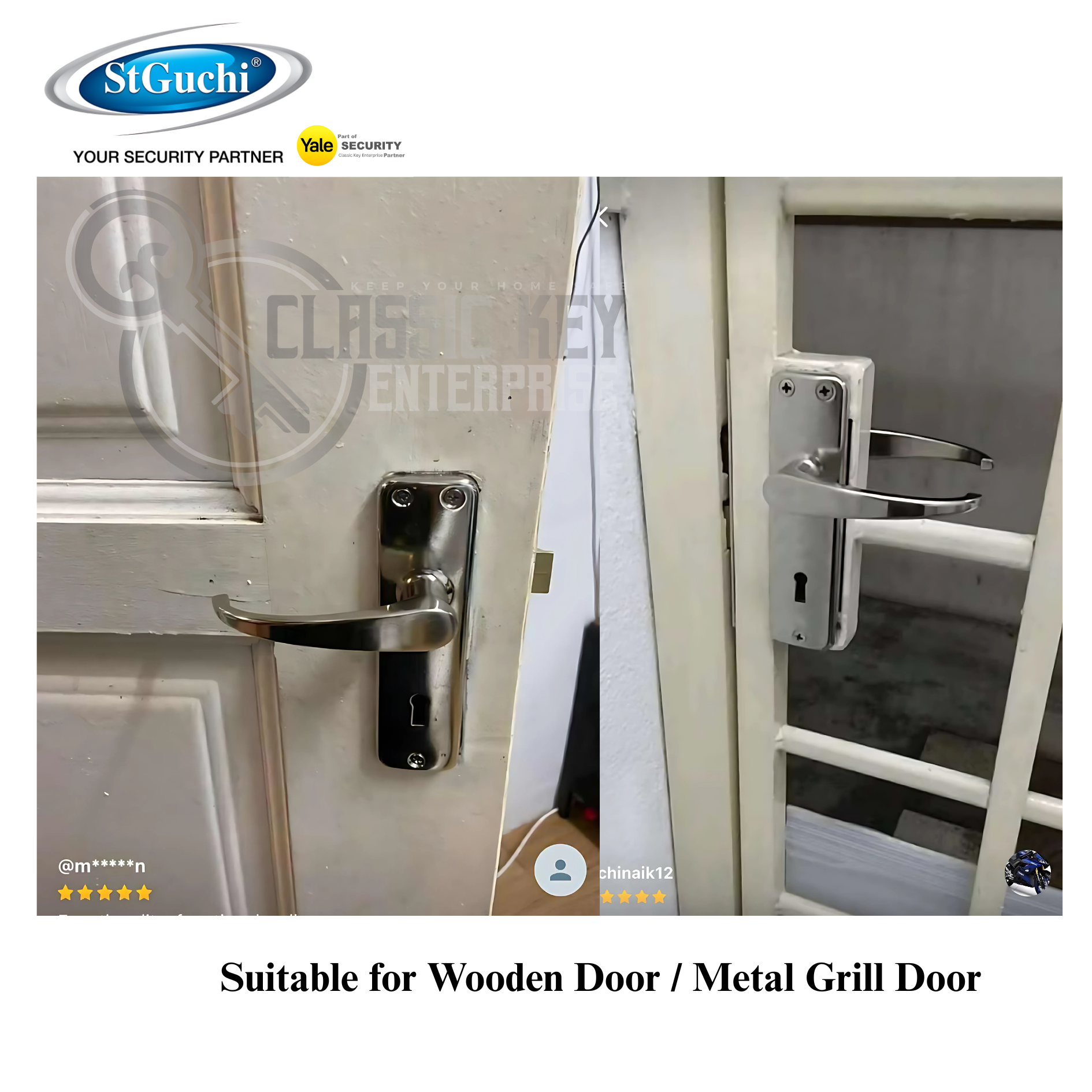 St Guchi Grill Door Lock Kunci Grill Besi Pintu H-3003 | Shopee Malaysia