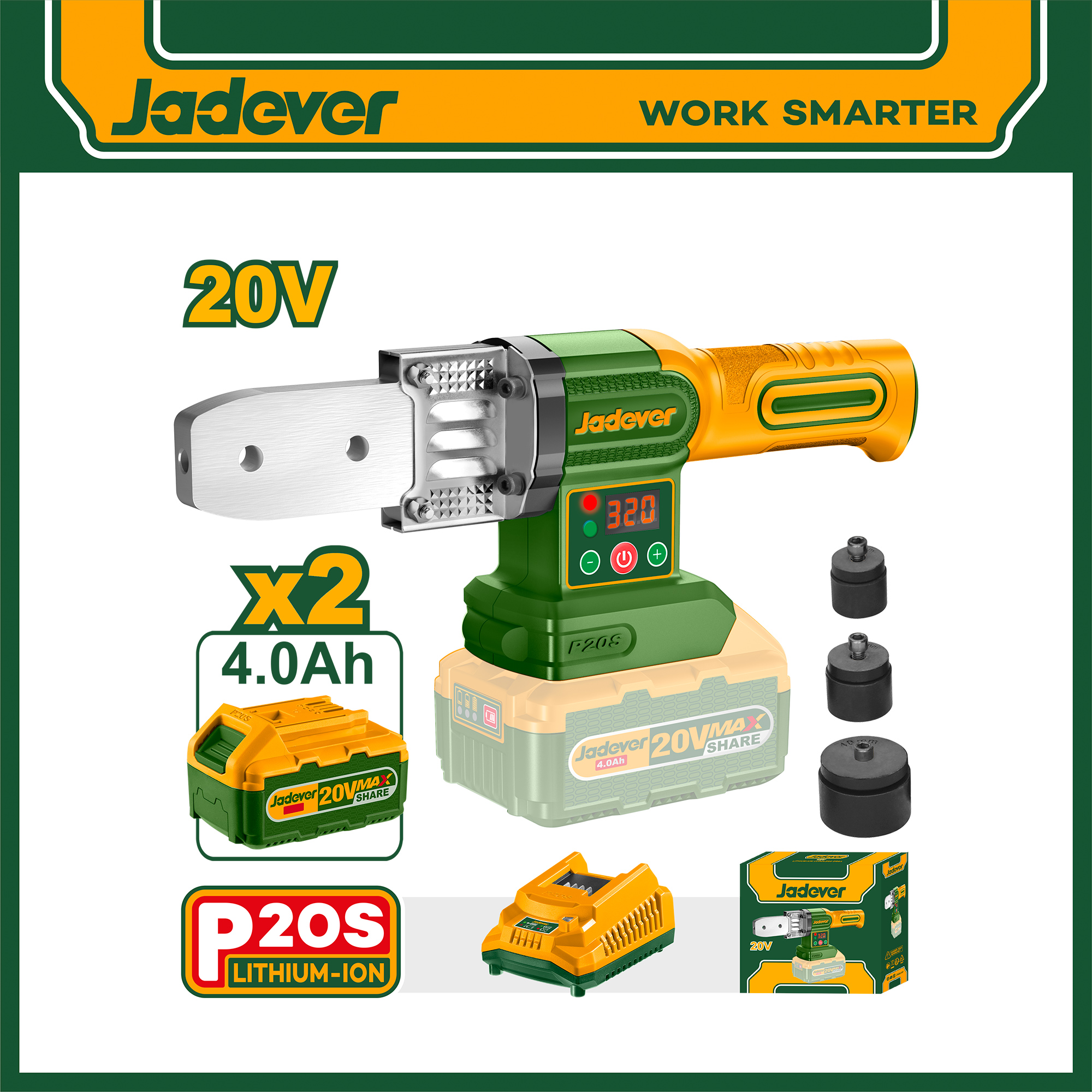 JADEVER Cordless plastic tube welding tools JDWM20182 | Shopee Malaysia