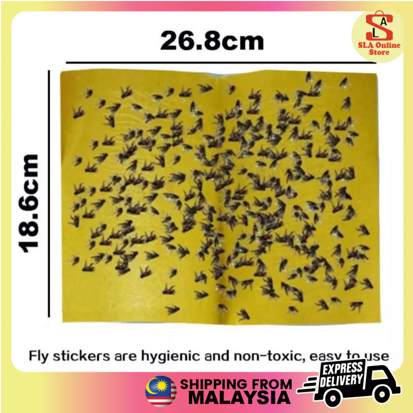 Fly Sticker Trap Catcher (25pcs) – Strong Adhesive Insect Lizard ...