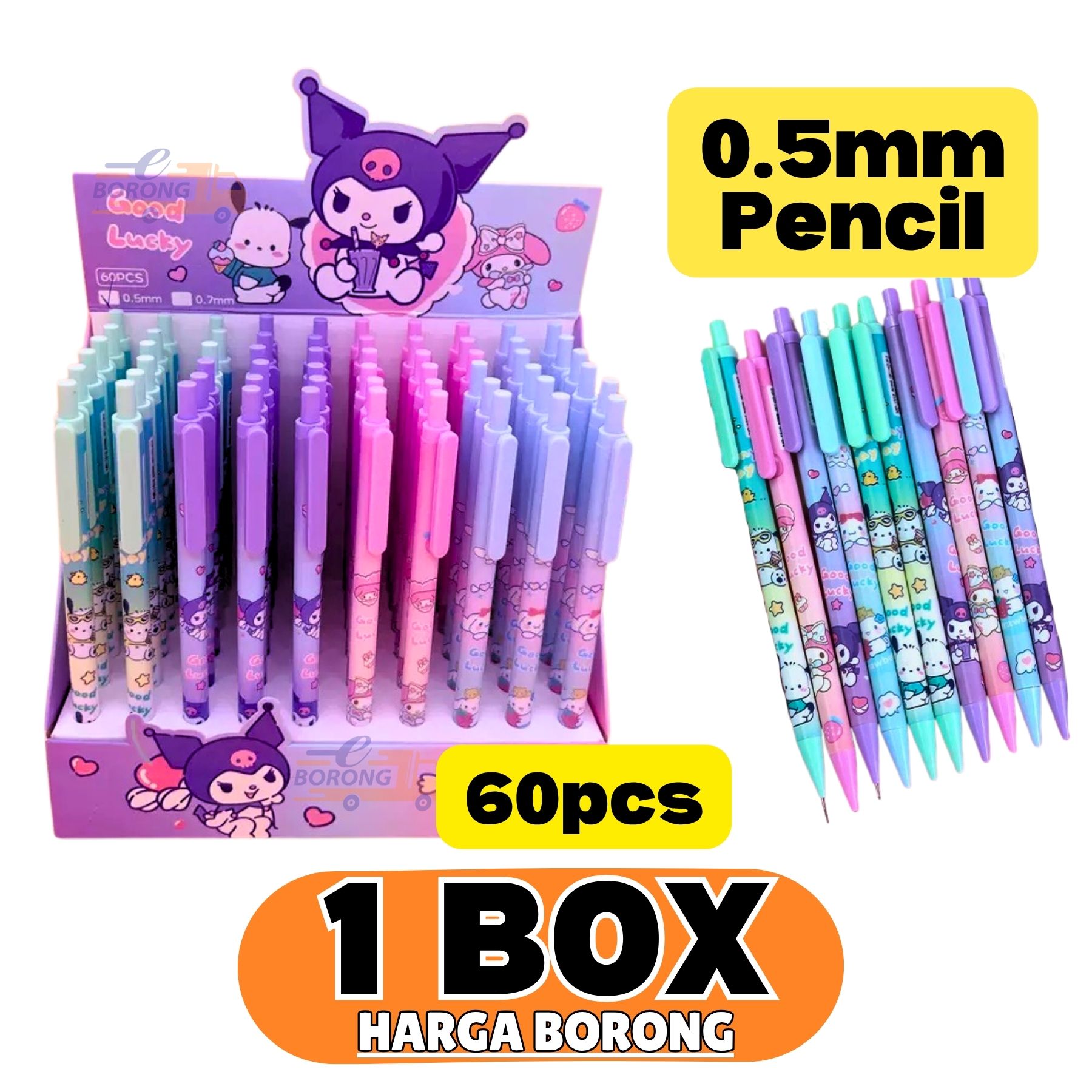 BORONG【1 Box】0.5mm Mechanical Pencil 0.5 School Student Cute Stationery ...