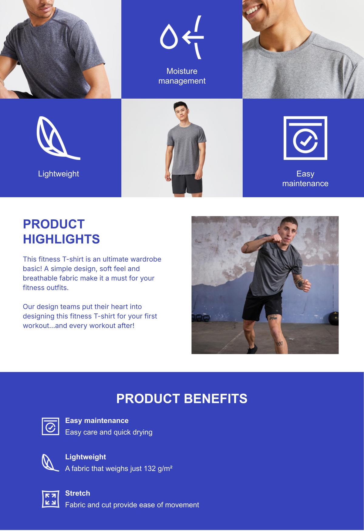 Decathlon Domyos Fitness Cardio T-Shirts & Tank Tops Men Quick Dry ...