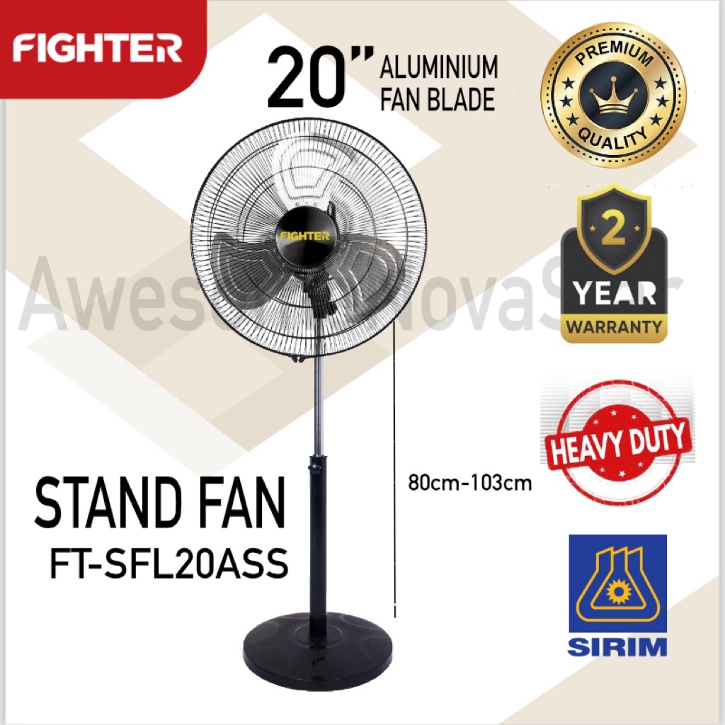 Fighter 20" Aluminium Fan Blade Extreme Strong Wind Heavyduty ...