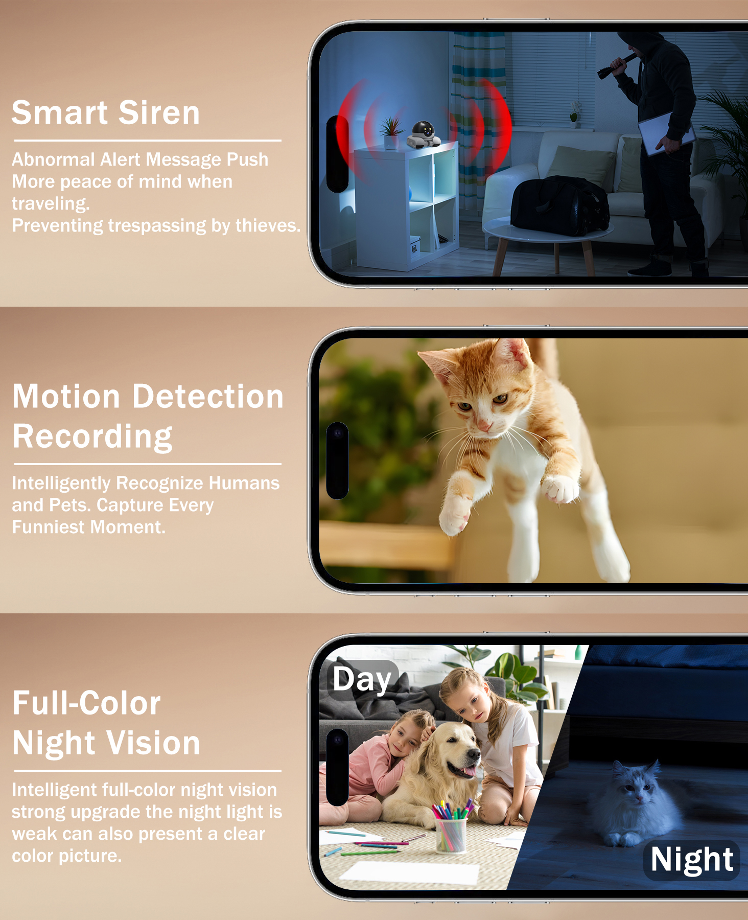 Movable Monitoring 1080P Wifi CCTV IP Security Camera Night Vision Life ...