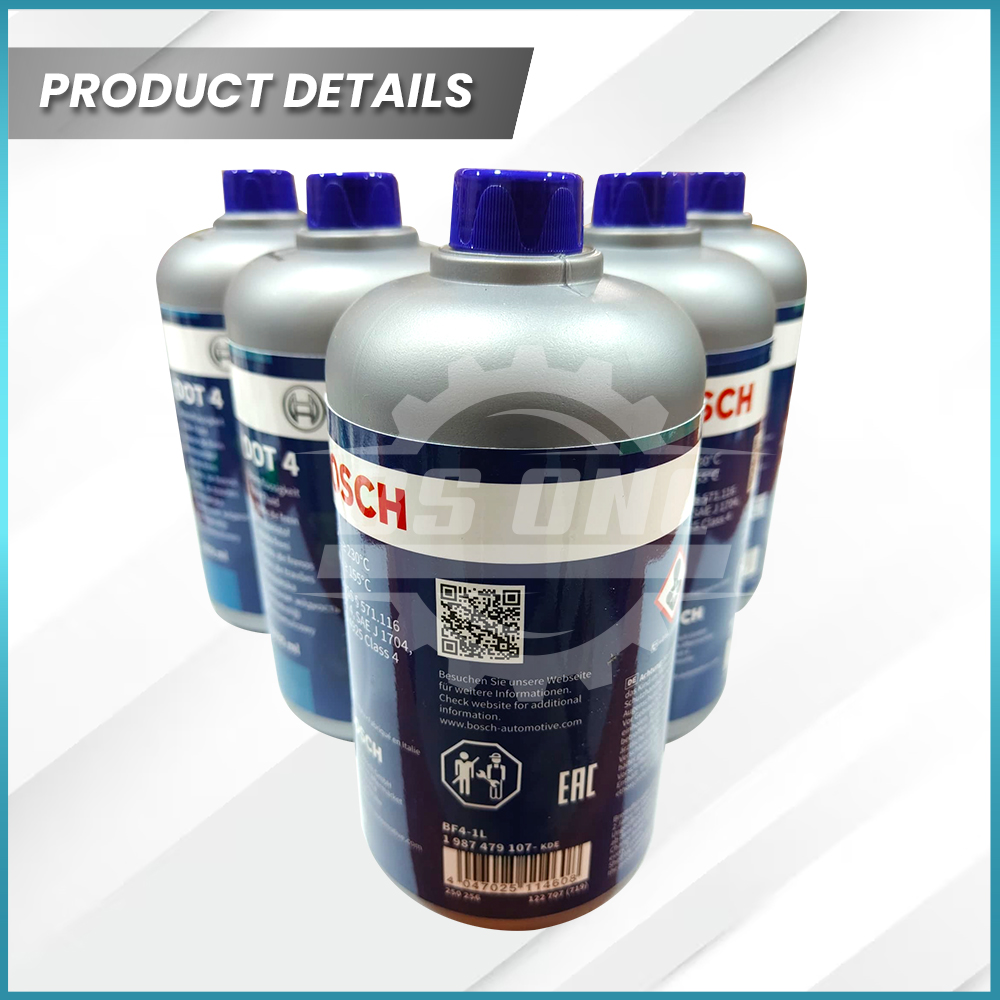 🔥ORIGINAL BOSCH🔥BOSCH (DOT 4) BRAKE FLUID (1 LITERS / 1000ML)（MADE IN ...