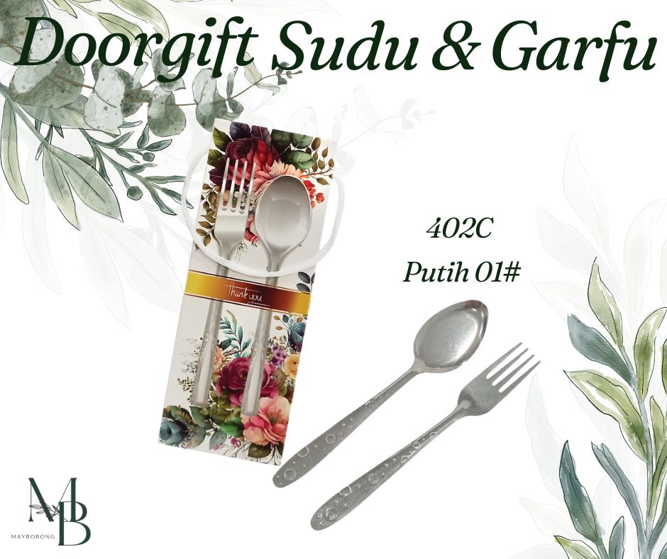 Doorgift Sudu Garfu Set / Stainless Steel Spoon And Folk/Set Sudu Dan ...