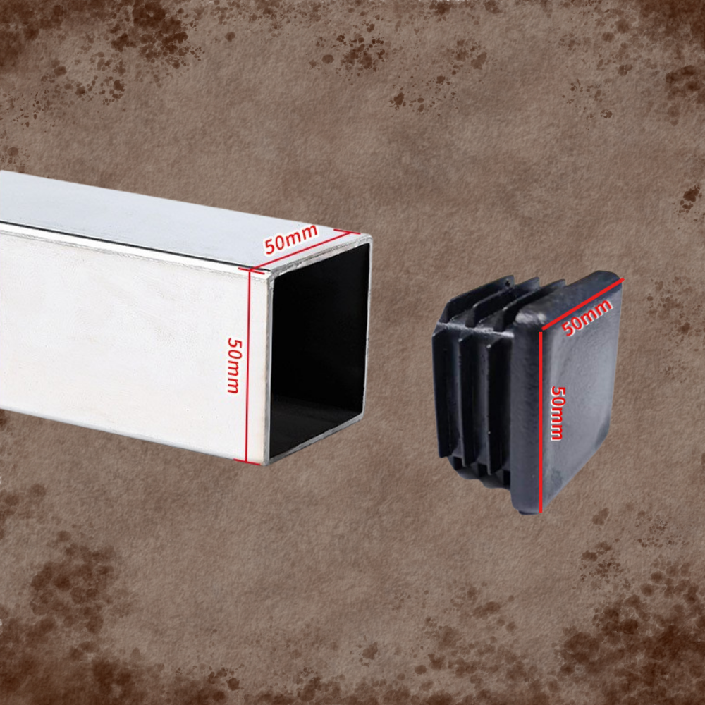 GRIP X Hollow Plastic Blanking End Cap Square Inner Insert Square Plug ...
