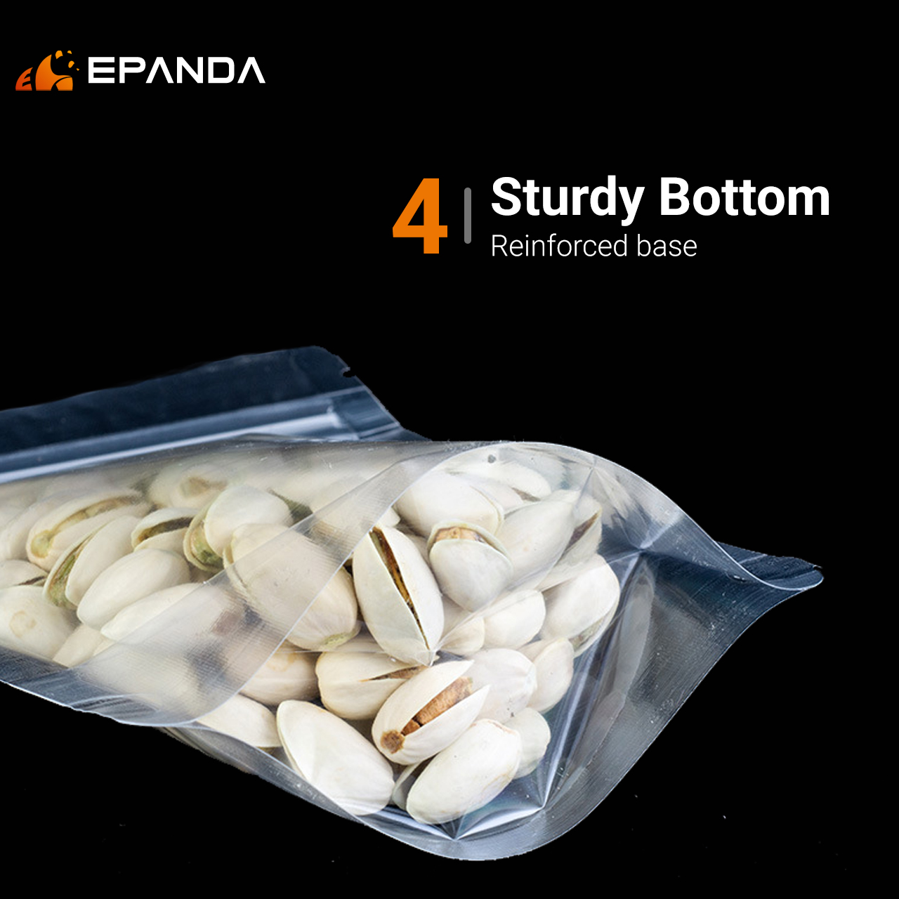 50pcs Transparent Zip Lock Food Bag Beg Zip Makanan Plastic Cookies ...