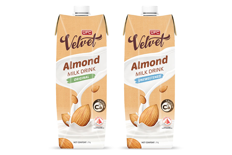 UFC Valvet Almond Milk Drink Unsweetened Plant Based Dairy Free Milk 1 ...