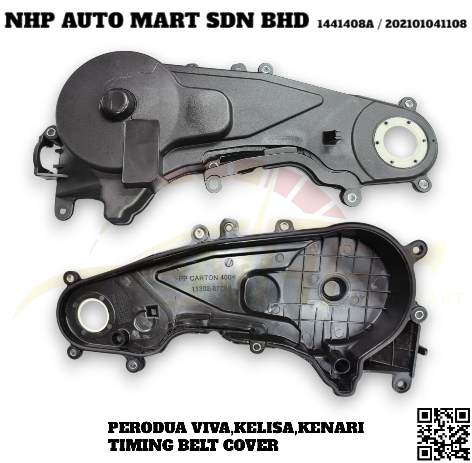 BARANG BARU PERODUA VIVA,KELISA,KENARI TIMING BELT COVER 11302-87Z02 ...