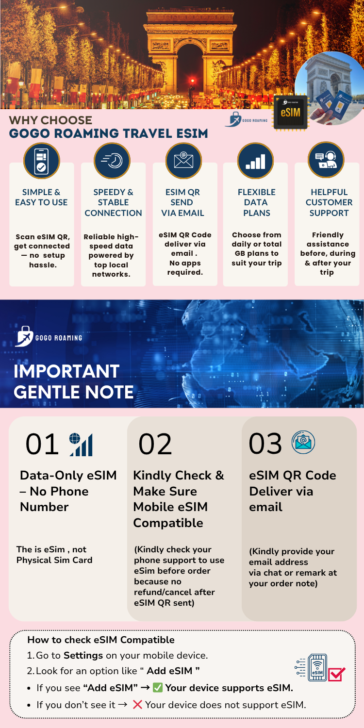 【eSIM Thailand】Thailand eSim Data Plan 【Daily 1GB-3GB】【15GB - 50GB】GoGo Roaming Travel eSIM Data ...