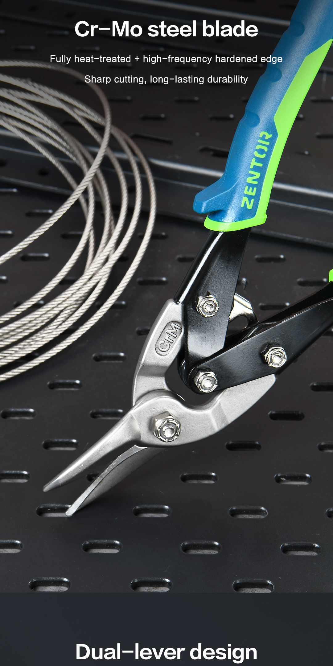 ZENTOR Aviation Snip Gunting Besi Tebal | Left/Right/Straight Cut ...