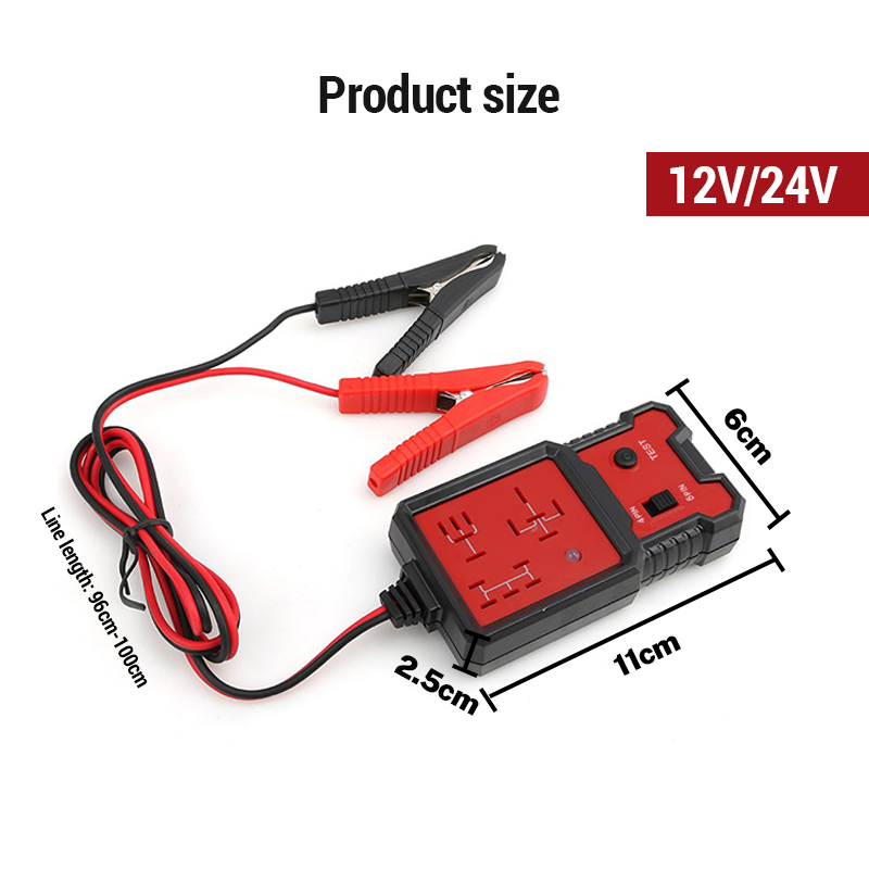 12V/24V Relay Tester Car Battery Checker Universal Auto Diagnostic Tool ...