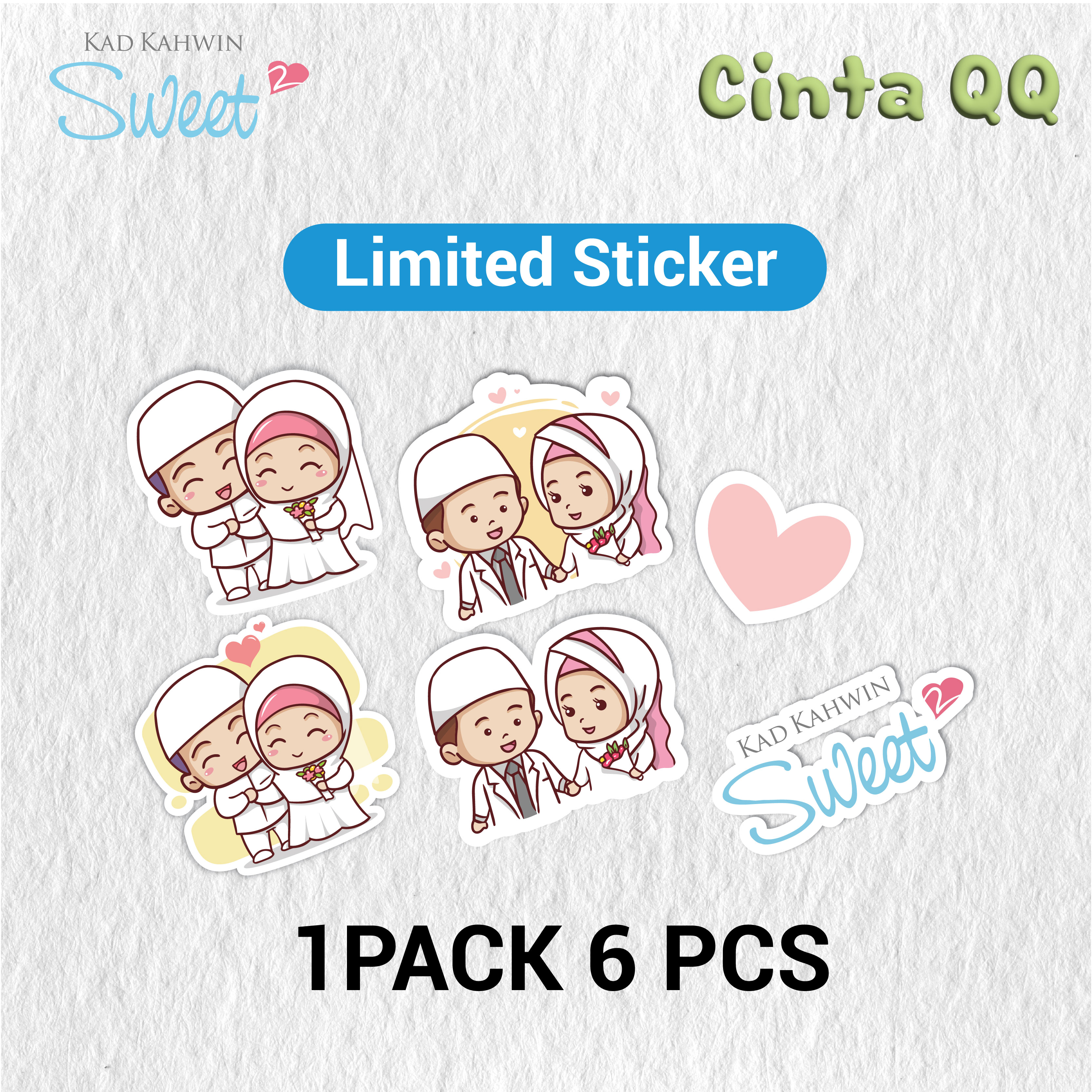 Cinta QQ Sticker 1pcs Cute Set For Girls/Boy DIY Gift Box Stickers Box ...