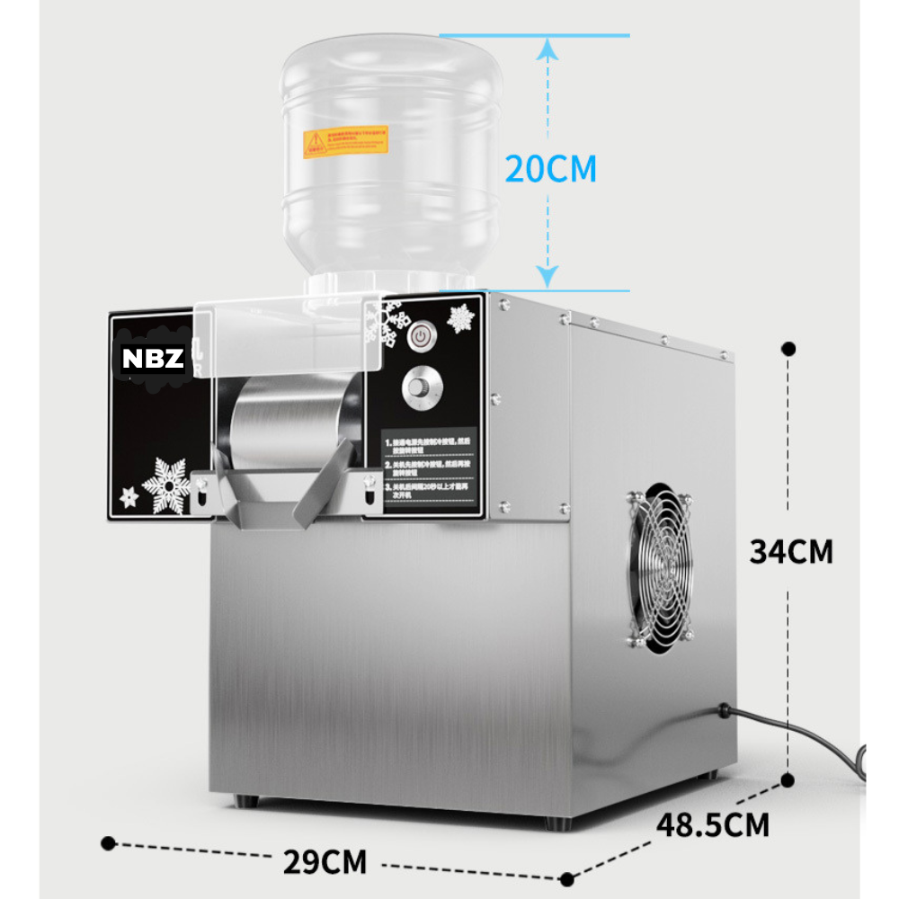 Bingsu Snowflake Ice Machine Snow Ice Shaver Machine Ice Crusher ...