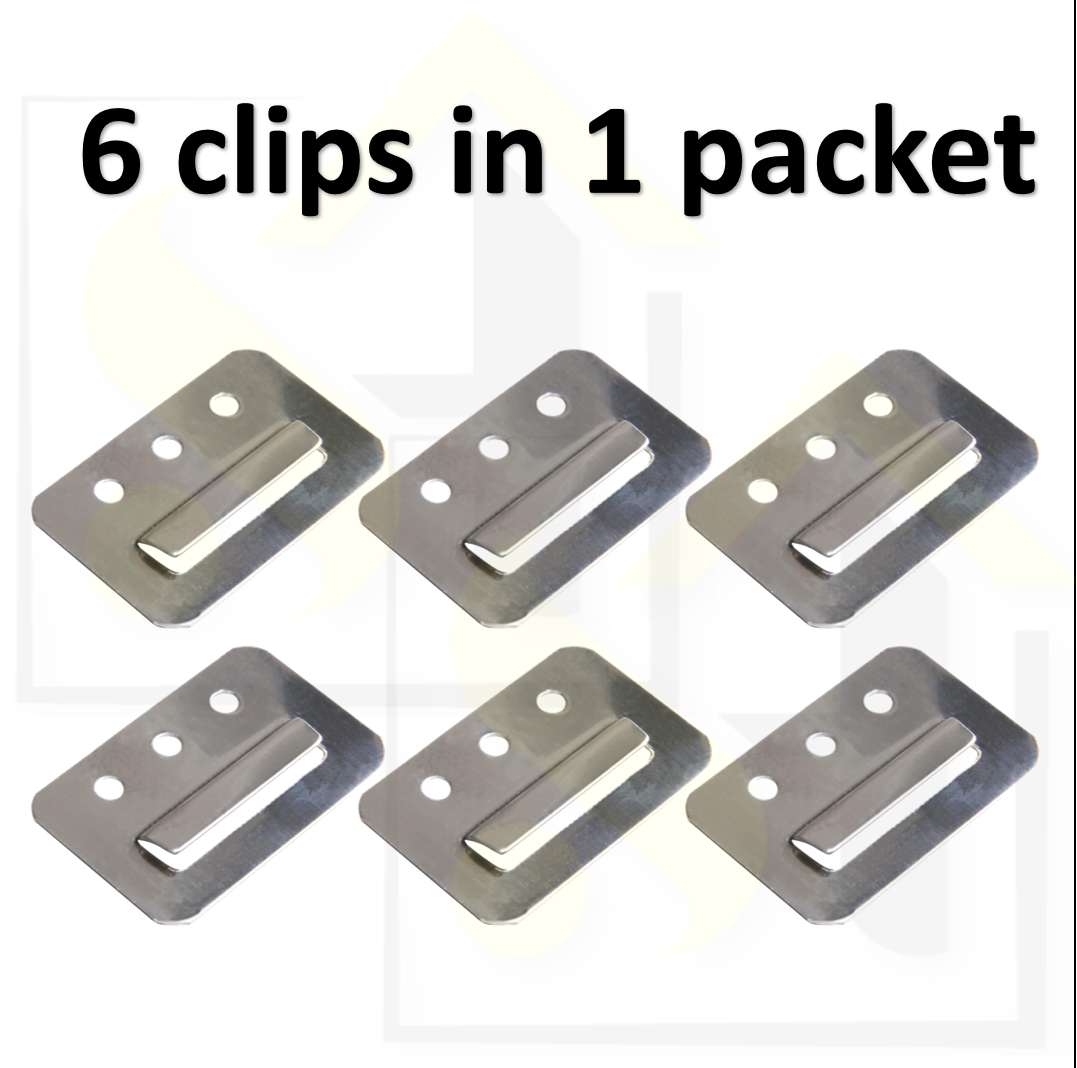6 pcs Fluted panel buckle wall panel clip install component part ...