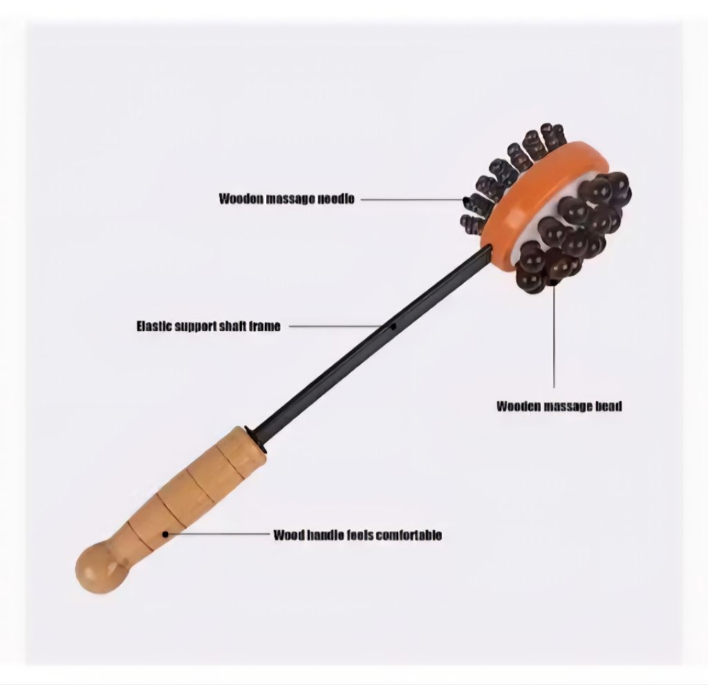 Wooden Massage Hammer Back Head Knock Massager Stick Alat Tukul Urut ...