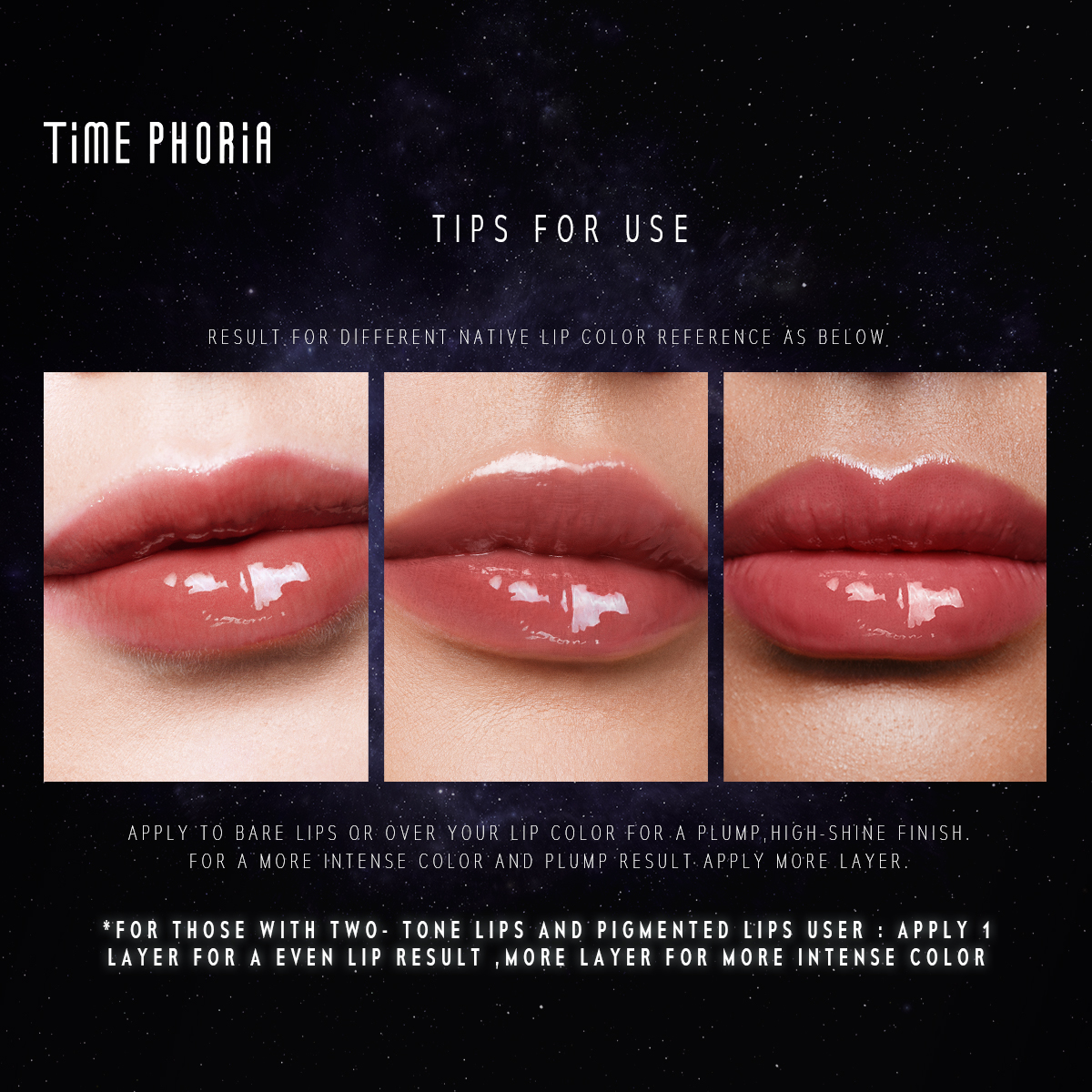 TIME PHORIA-Lunara Frost 3D Plump 24H Moisture Glossy Intstant Shine ...