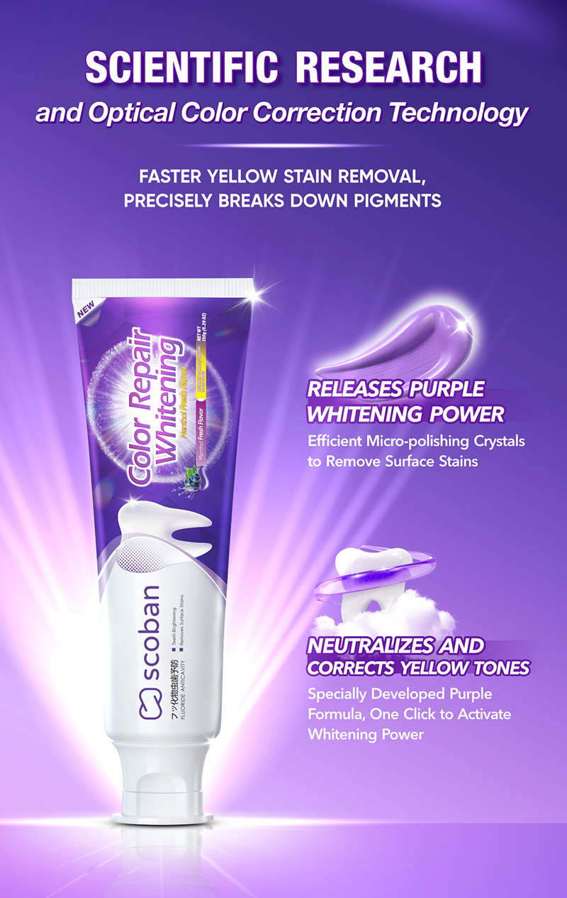 Scoban Toothpaste – Whitening + Anti-Cavity + Fresh Breath (150g ...