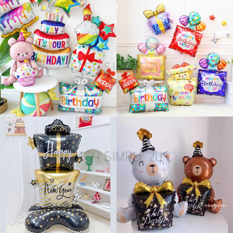 Belon Besar Large Happy Birthday Cake Cupcake Present Gift 3D Bear Hot ...