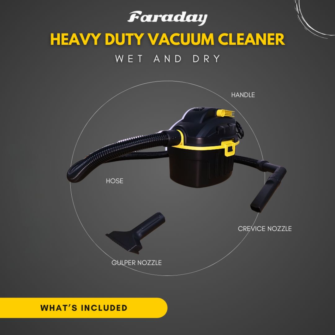 FABER Bagged Vacuum Cleaner (1200W) FVC B-1218 / FARADAY Heavy Duty Vacuum Cleaner (600W) FVC ...