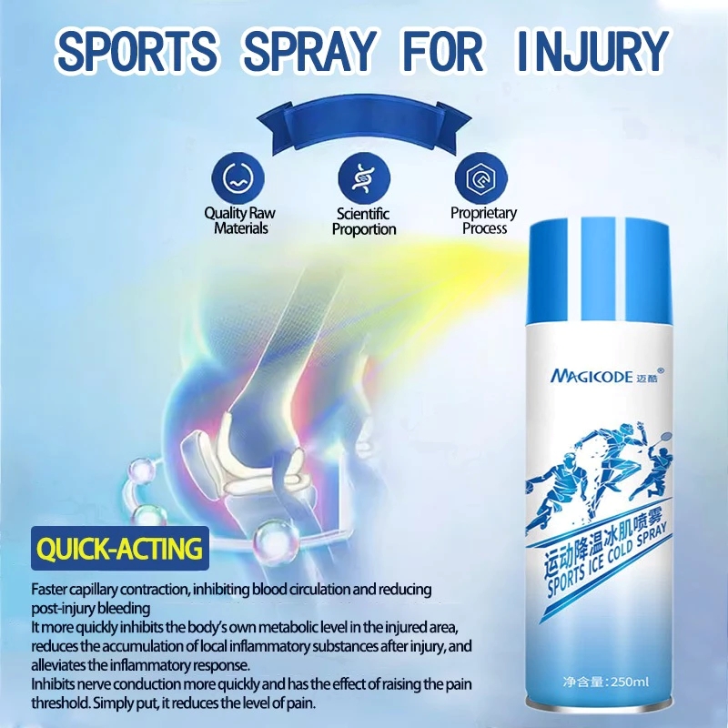 Cooling Spray Sports Cold Spray For Muscle Pain Injury Relief 250ml ...