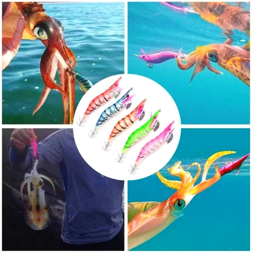 A4 Luminous Squid Jig Candat Sotong Mabang Grow Balance Lures #2.5#3.0 | Shopee Malaysia