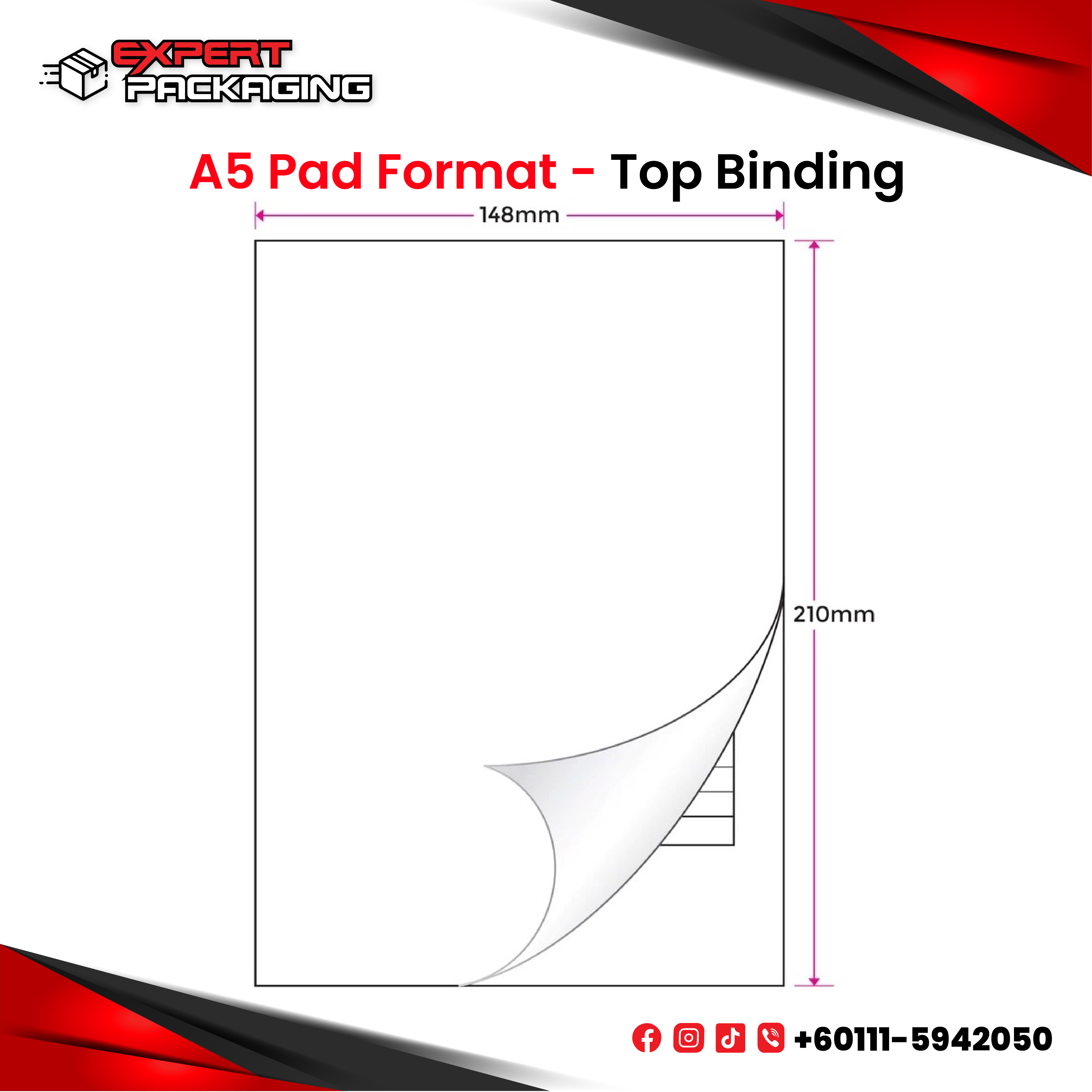 Custom NCR Bill Book A4 / A5 Size | 2Ply & 3Ply Carbonless Buku Resit ...