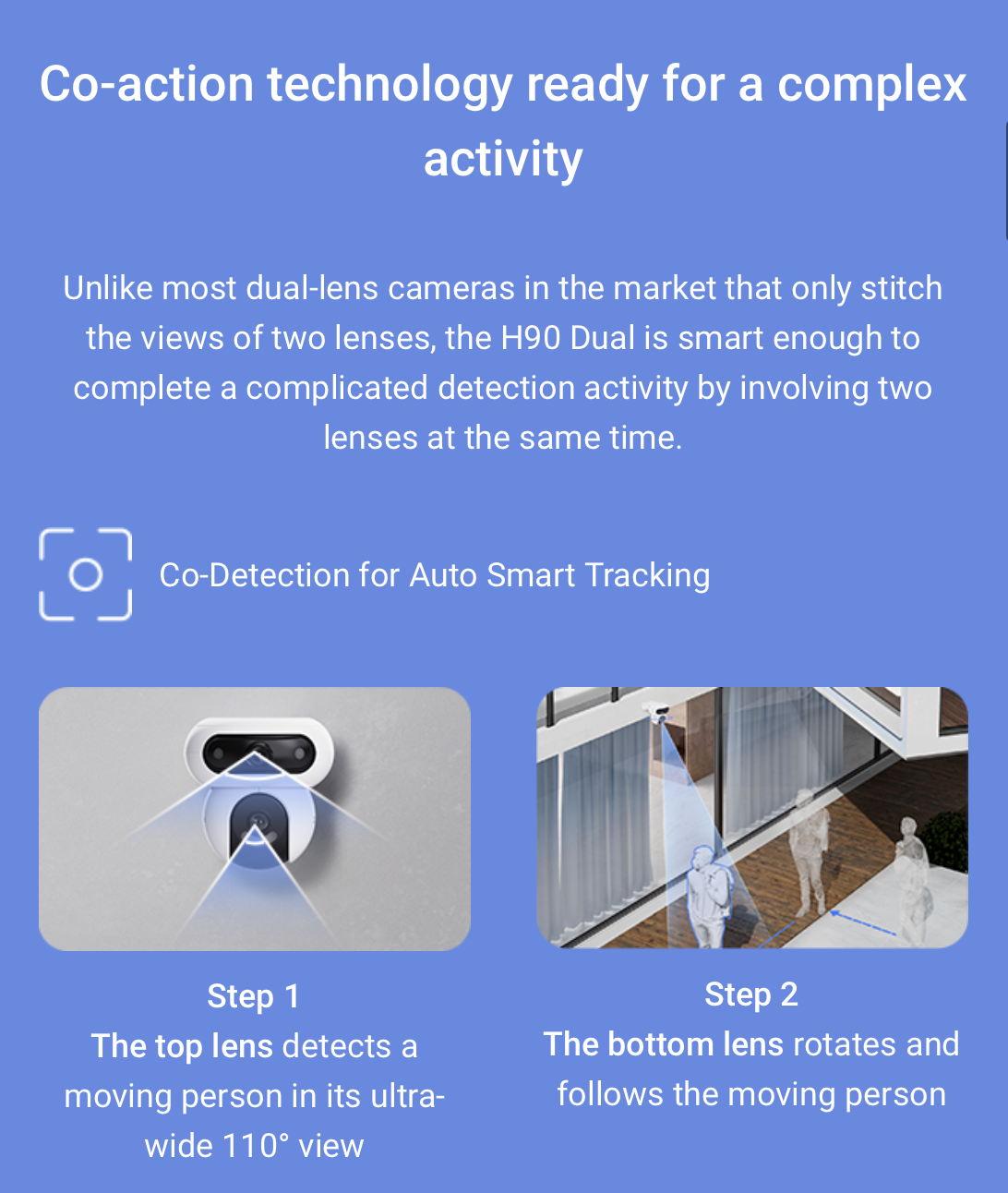 EZVIZ 8w Solar 2K+ Remote Dual-Lens 4MP+4MP Outdoor AI Camera | H90 ...