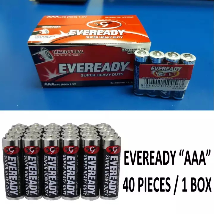 Eveready Battery 1 Box Triple A OR Double A Battery Eveready Super ...