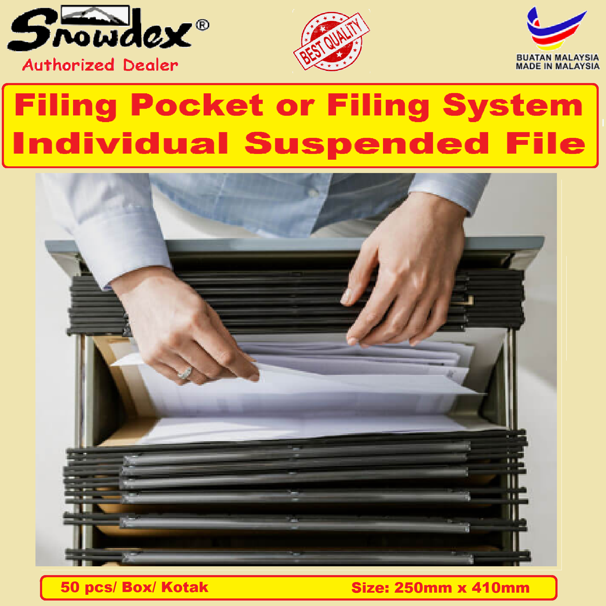 Snowdex Cabinet Filing System (INDIVIDUAL) Suspended File Suspension ...