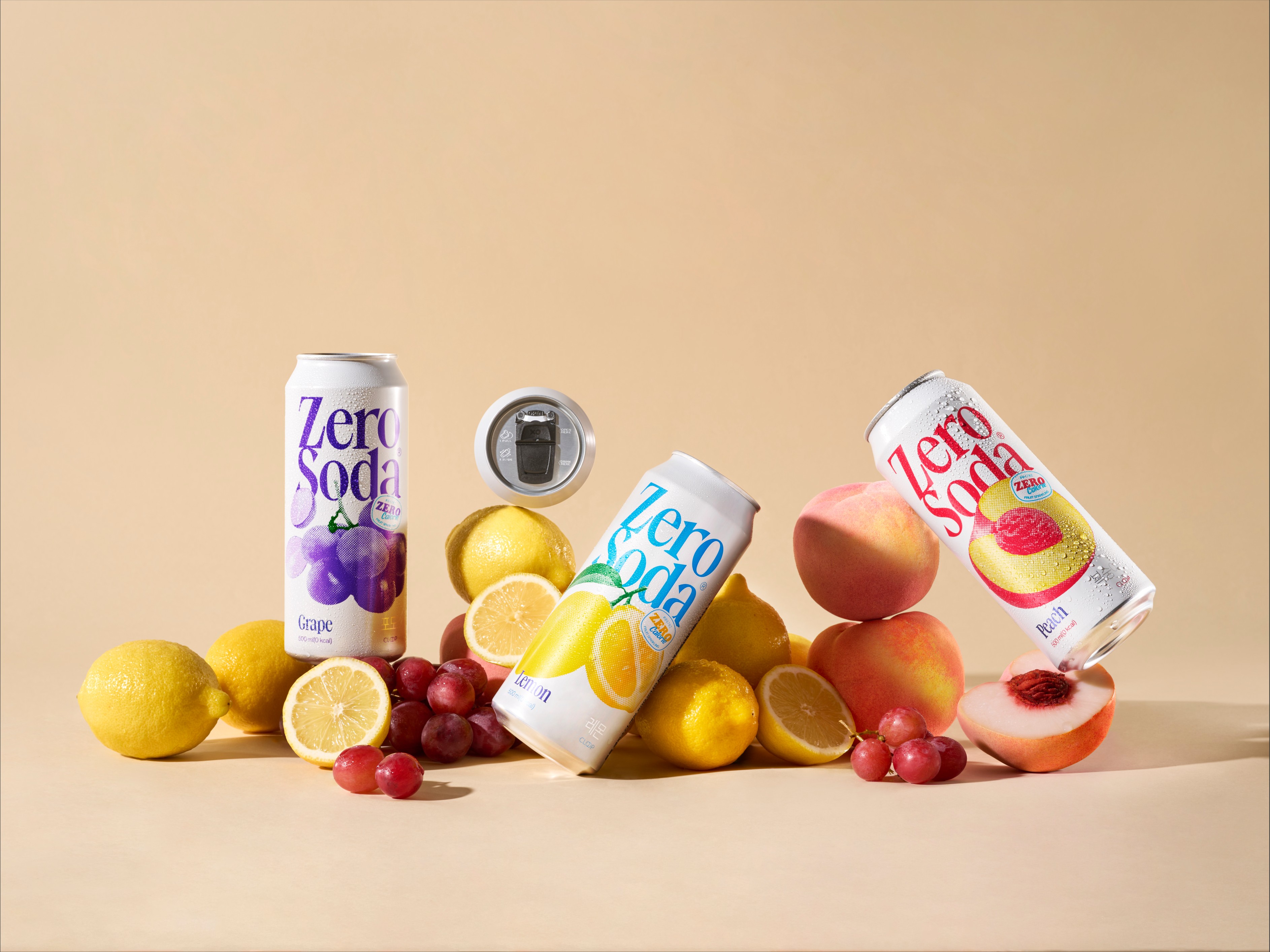 Cloop Zero Soda - Pineapple/Lemon/Peach/Grape + Cream Soda/Green Apple ...