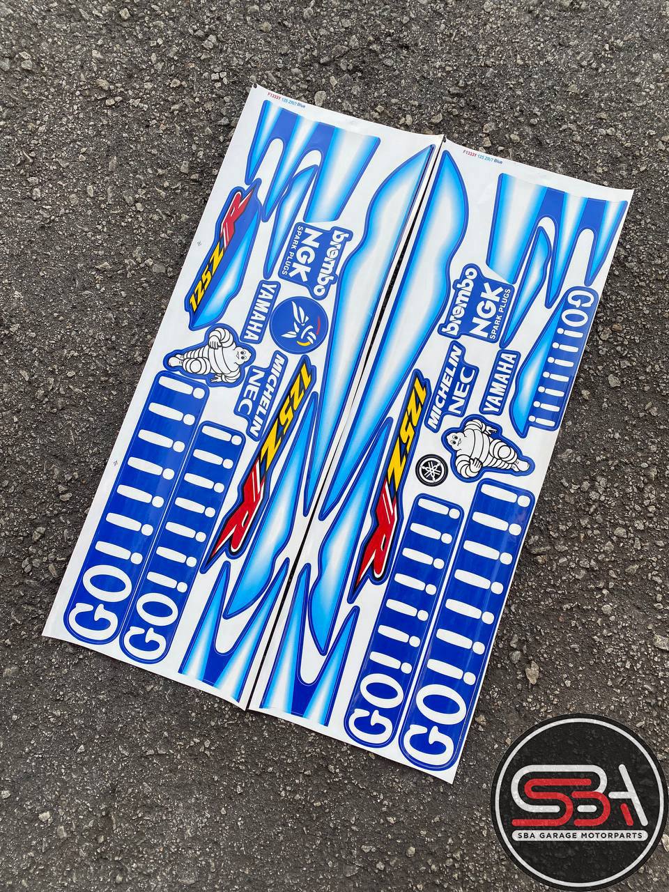 STICKER STRIPE BODY SET / COVERSET 125 125Z 125ZR MORITAKA GO GO GO ...
