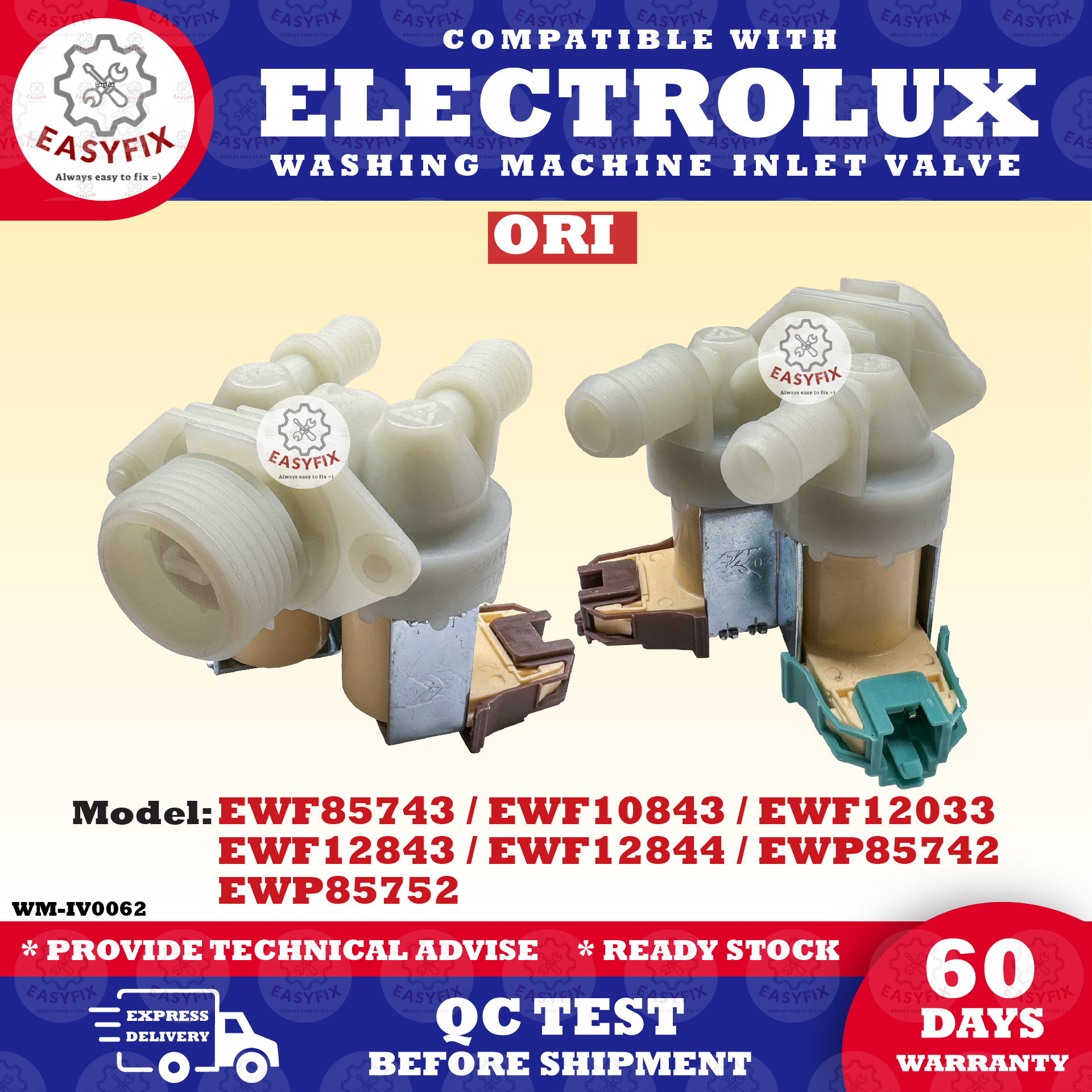 EWF85743 / EWF10843 / EWF12033/EWF12843 /EWF12844 COMPTIBLE WITH ...