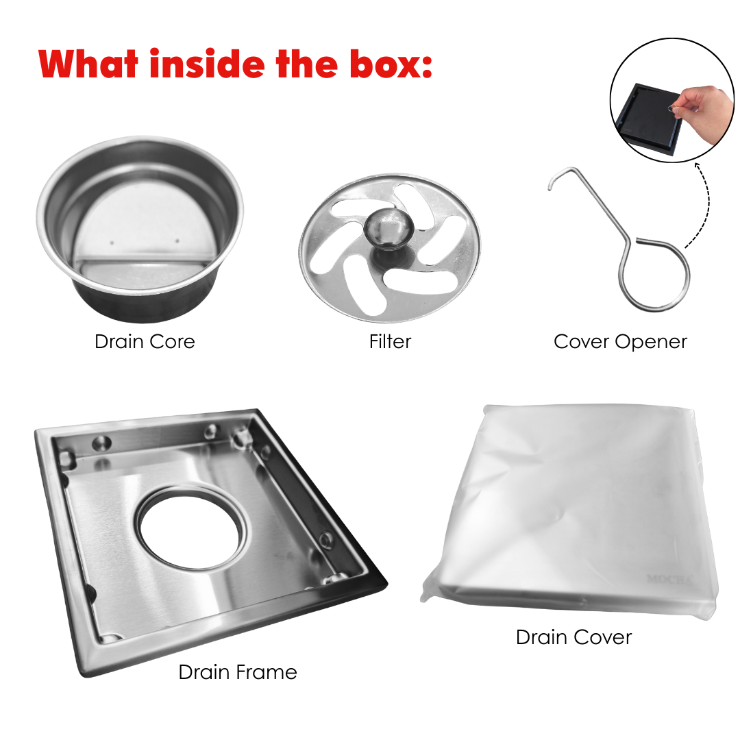 MOCHA Floor Trap Penutup Anti Smell Drain Water Trap Anti Cockroach ...
