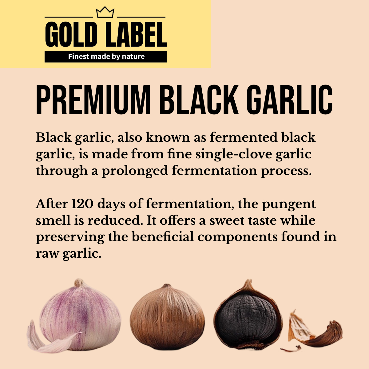 Gold Label Premium Black Garlic 250g/500g | Shopee Malaysia