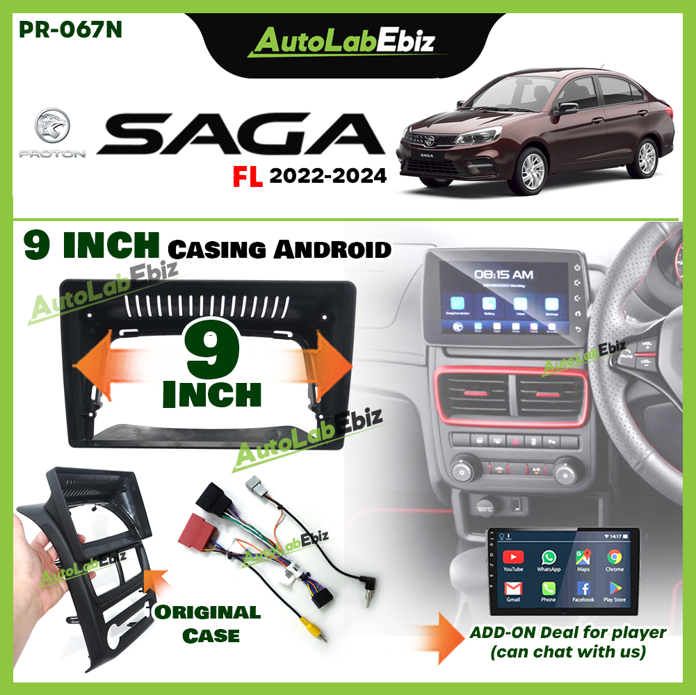 Proton Saga FL 2022-2024 - 9 inch Casing Android with Power Socket ...