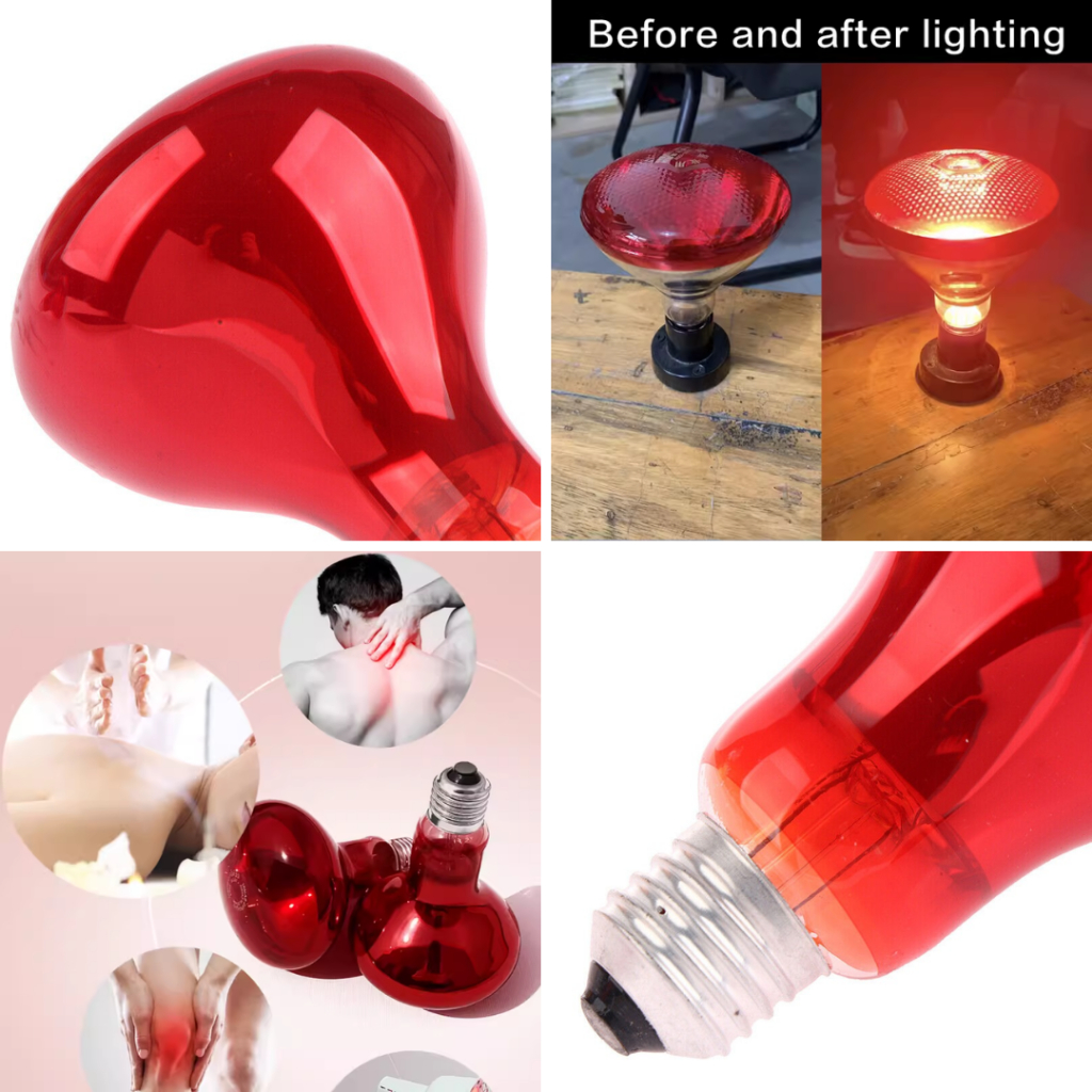 Infrared Light Bulb 275w Multipurpose Tinted Film Heat IR Test Heating ...